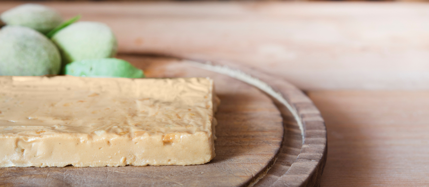 Receta El Vesubio: Turrón de Jijona vegano